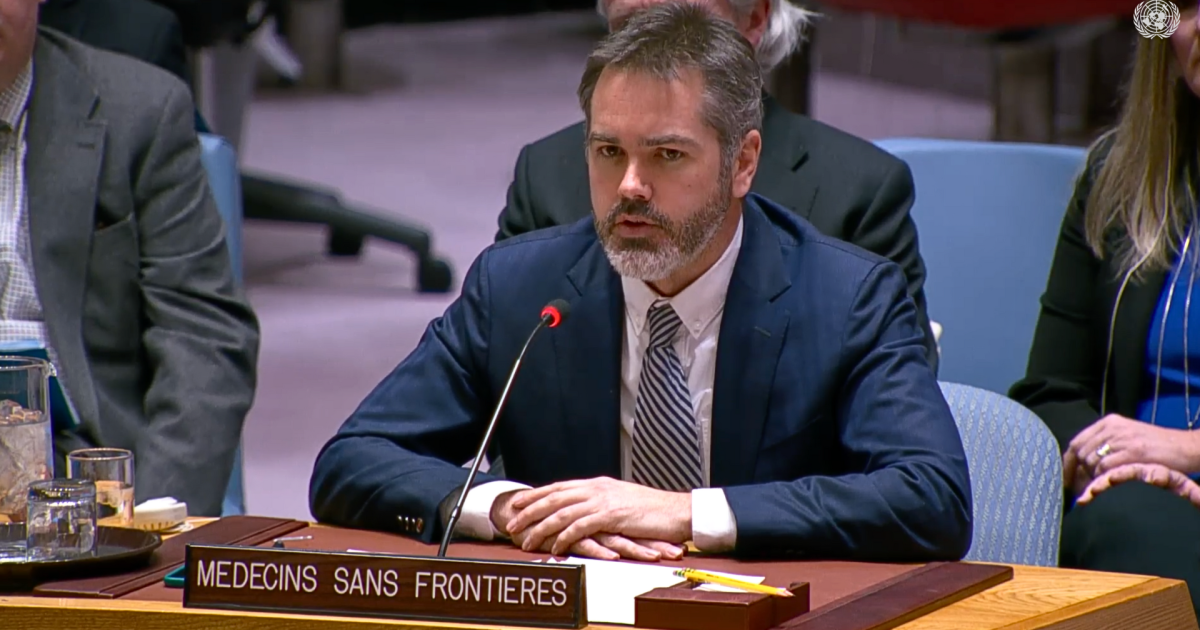 Sudan: Generalsekretär von Ärzte ohne Grenzen prangert im UN ...